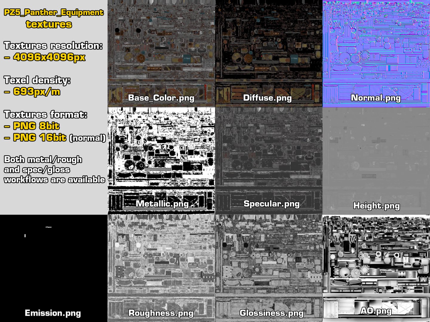 3D model panther gameready pzv tank - TurboSquid 1625740