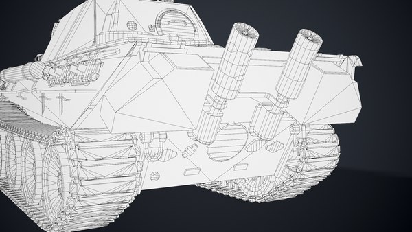 3D model panther gameready pzv tank - TurboSquid 1625740