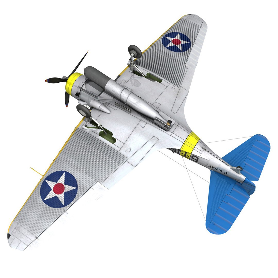 3d Douglas Tdb-1 Devastator - Model