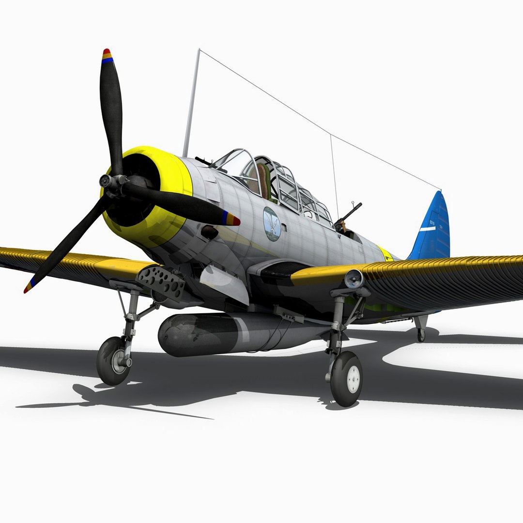 3d Douglas Tdb-1 Devastator - Model