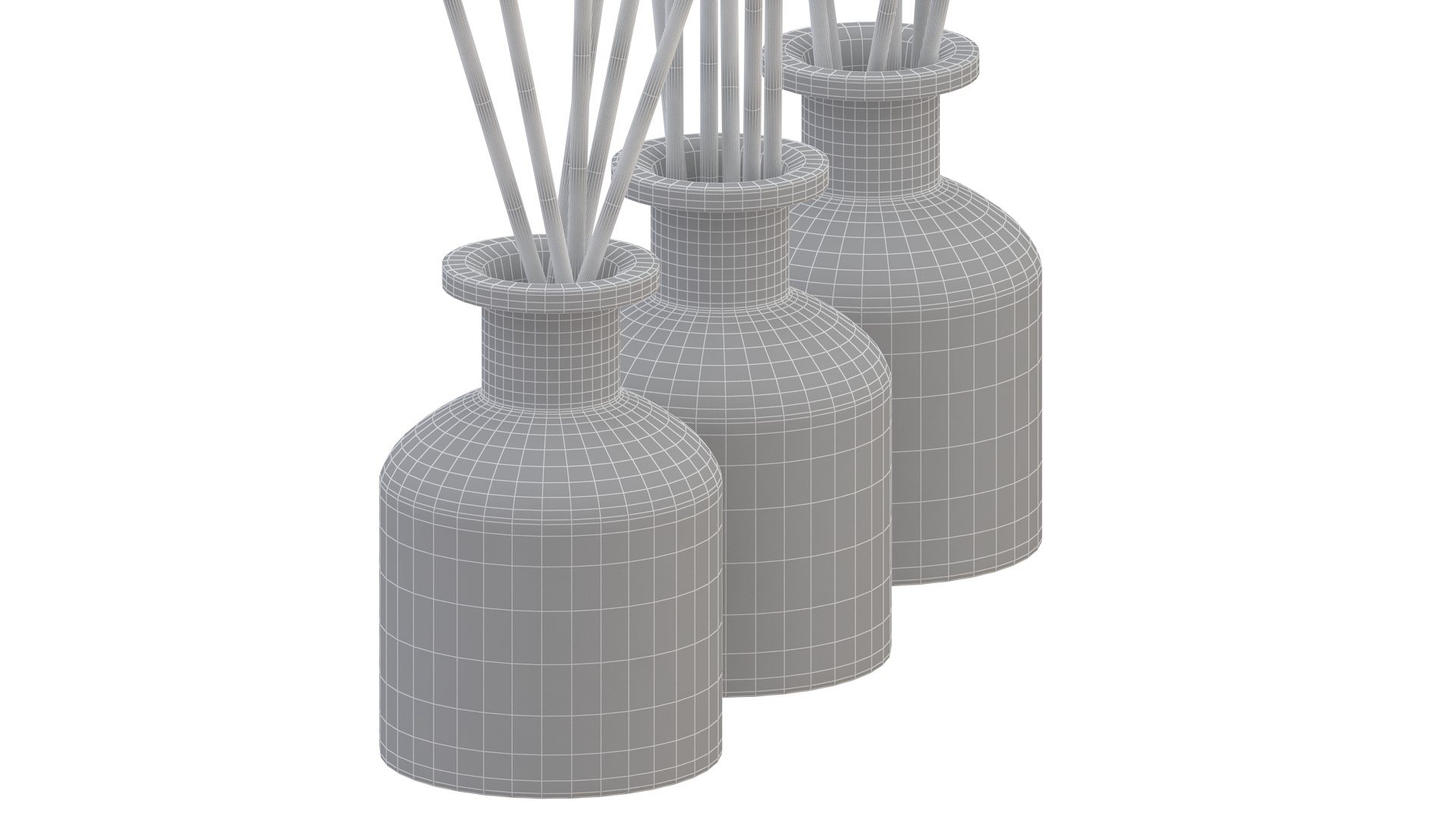 Reed Diffuser Bottle With Black Aroma Sticks 3D Model - TurboSquid 2024124