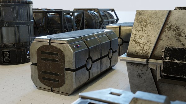 modelo 3d Star Wars Cargo Crates and Barrels 33 Variants - 3D Asset Kit ...