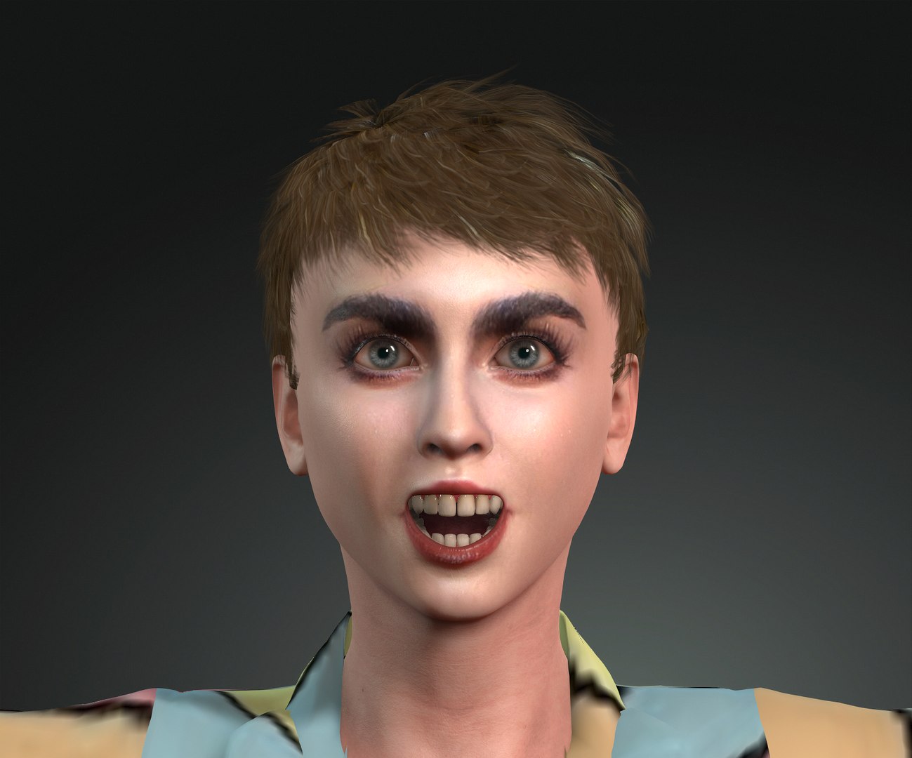 Lady Fighter Character Design 3D Model - TurboSquid 1600426