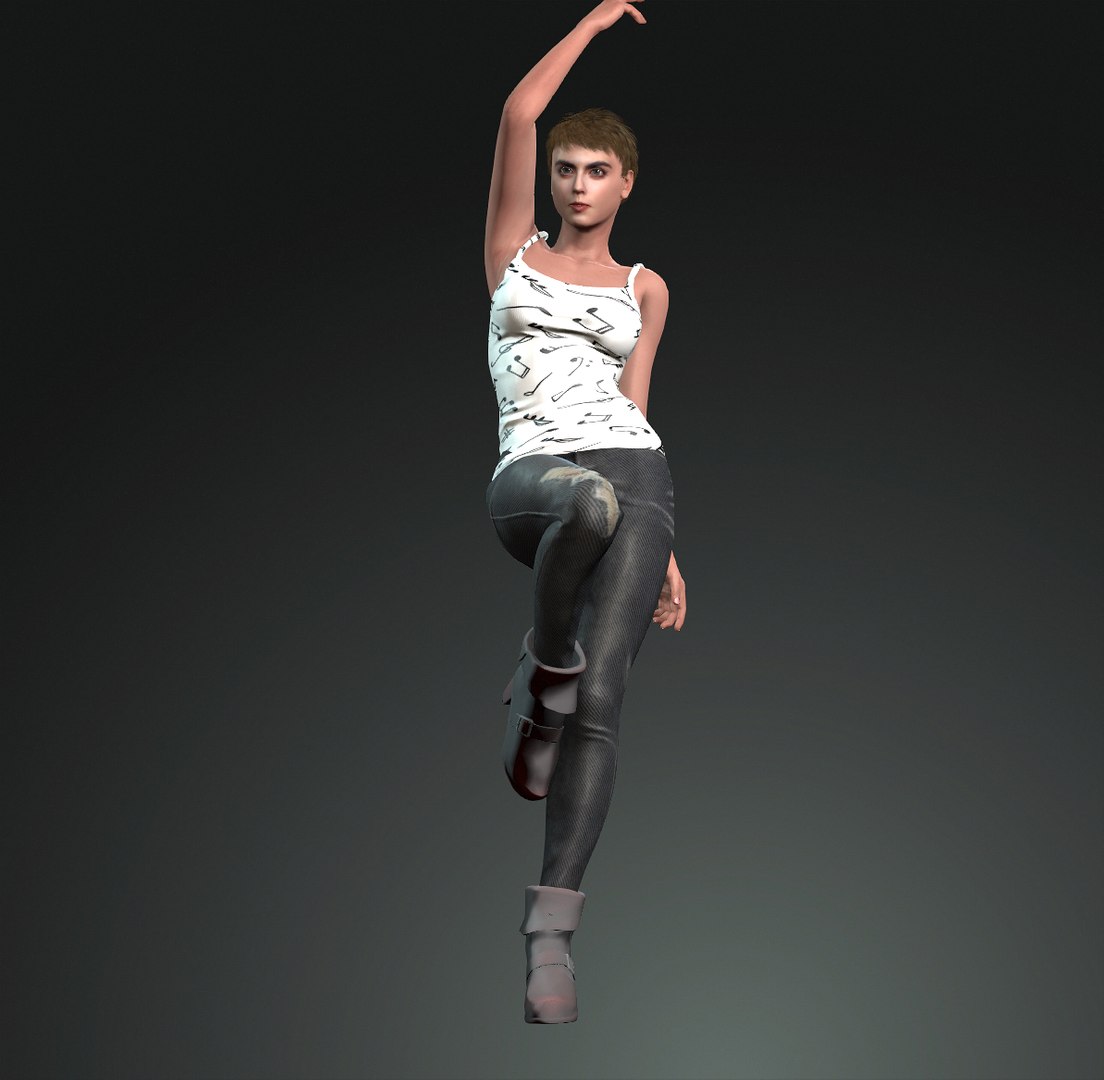 Lady Fighter Character Design 3D Model - TurboSquid 1600426