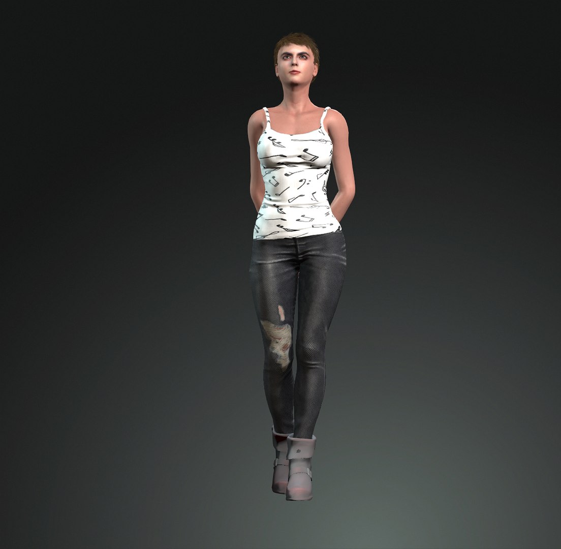 Lady Fighter Character Design 3D Model - TurboSquid 1600426