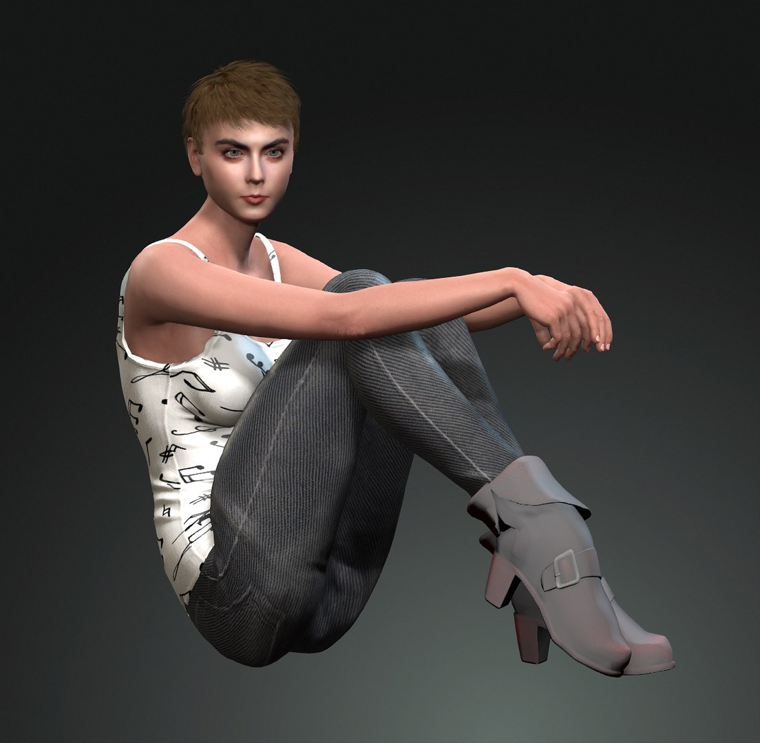 Lady Fighter Character Design 3D Model - TurboSquid 1600426
