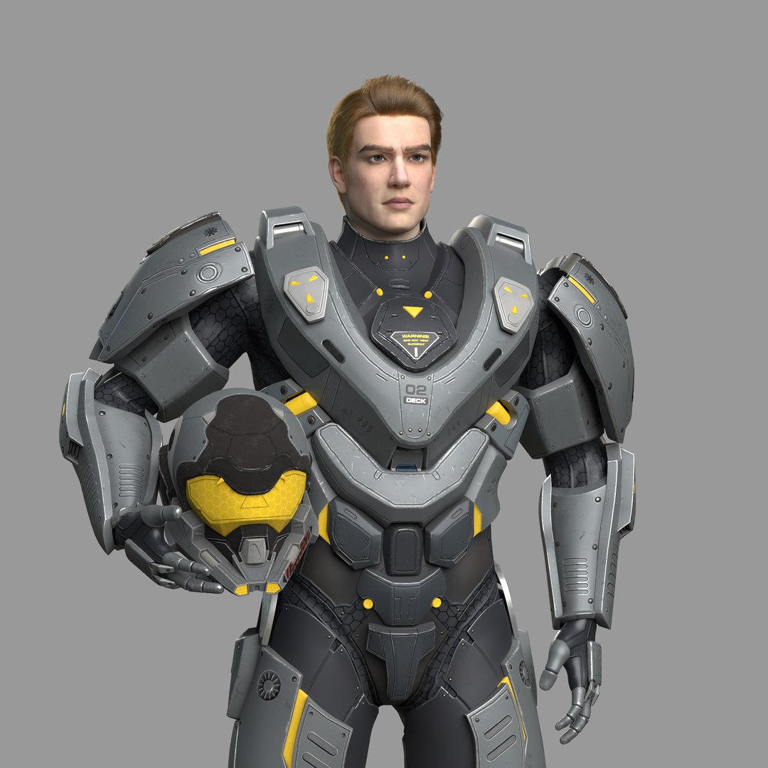3D Model 3D MechWarrior Man Transformers Handsome Guy Model ...