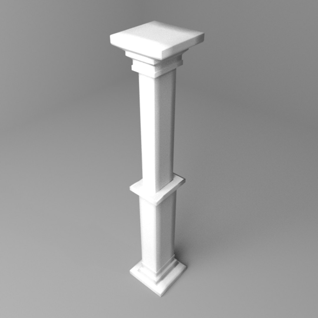 3D Pillar Rectangle 4 - TurboSquid 1572691