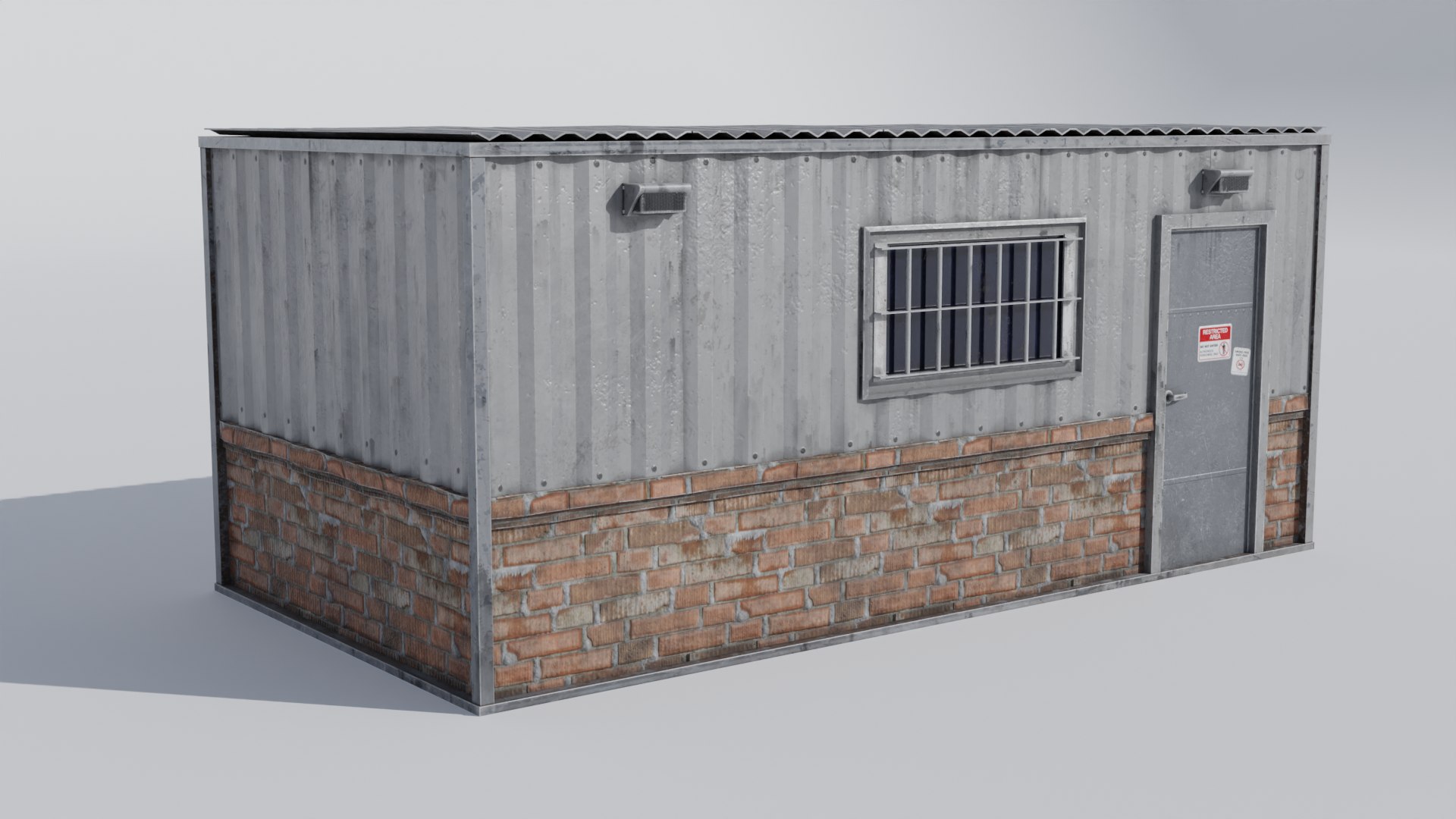 Small Utility Building Set 4K And 2K Model - TurboSquid 1974250