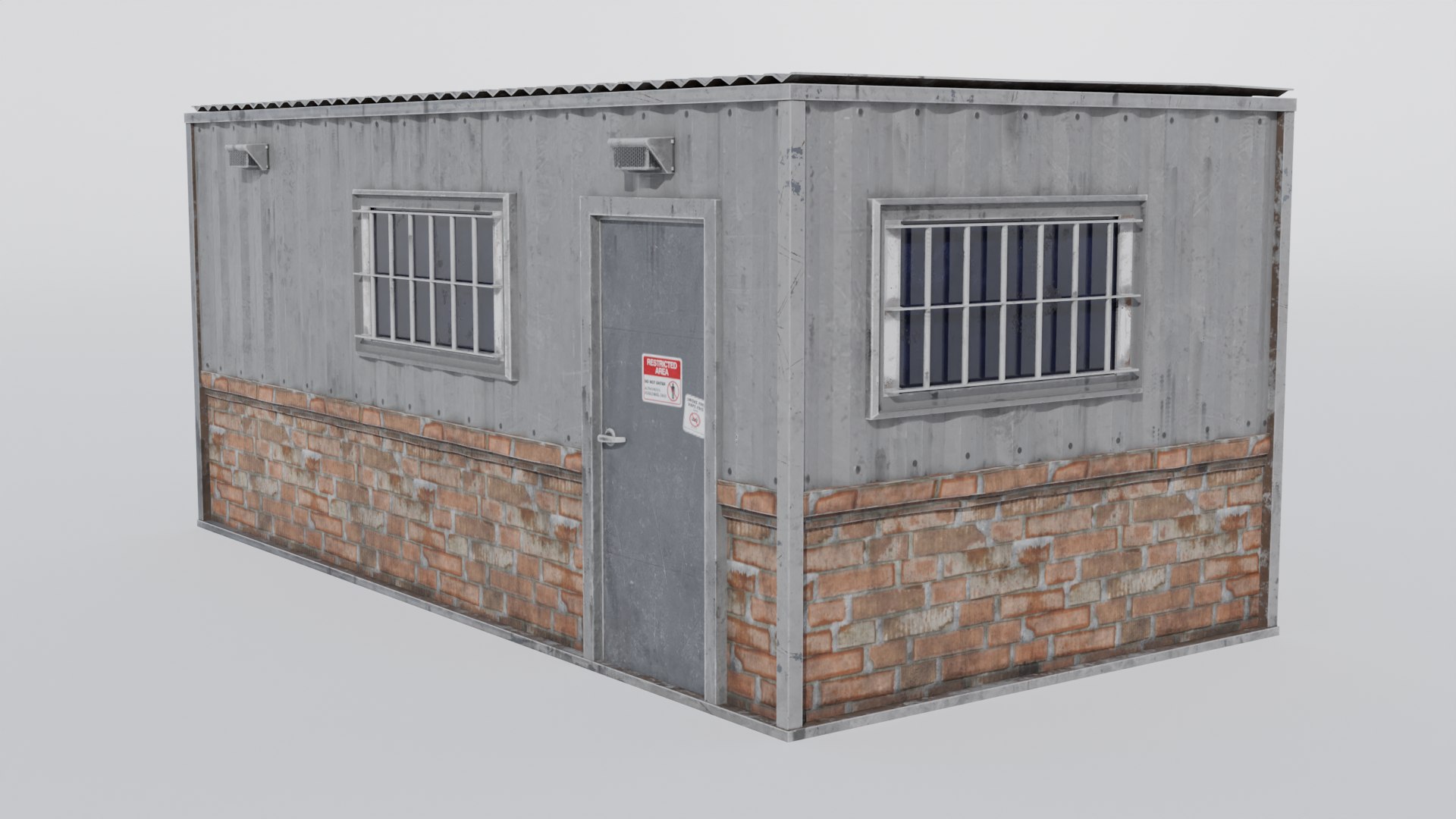 Small Utility Building Set 4K And 2K Model - TurboSquid 1974250