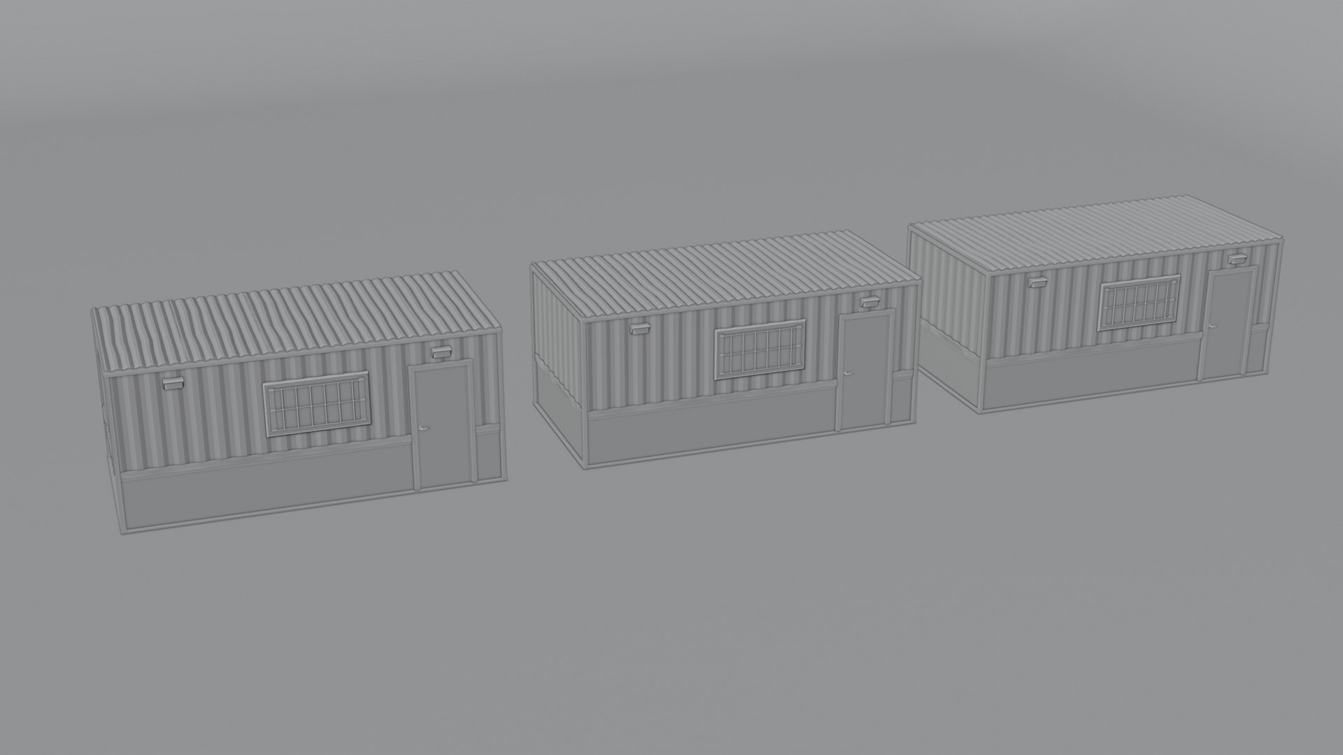 Small Utility Building Set 4K And 2K Model - TurboSquid 1974250