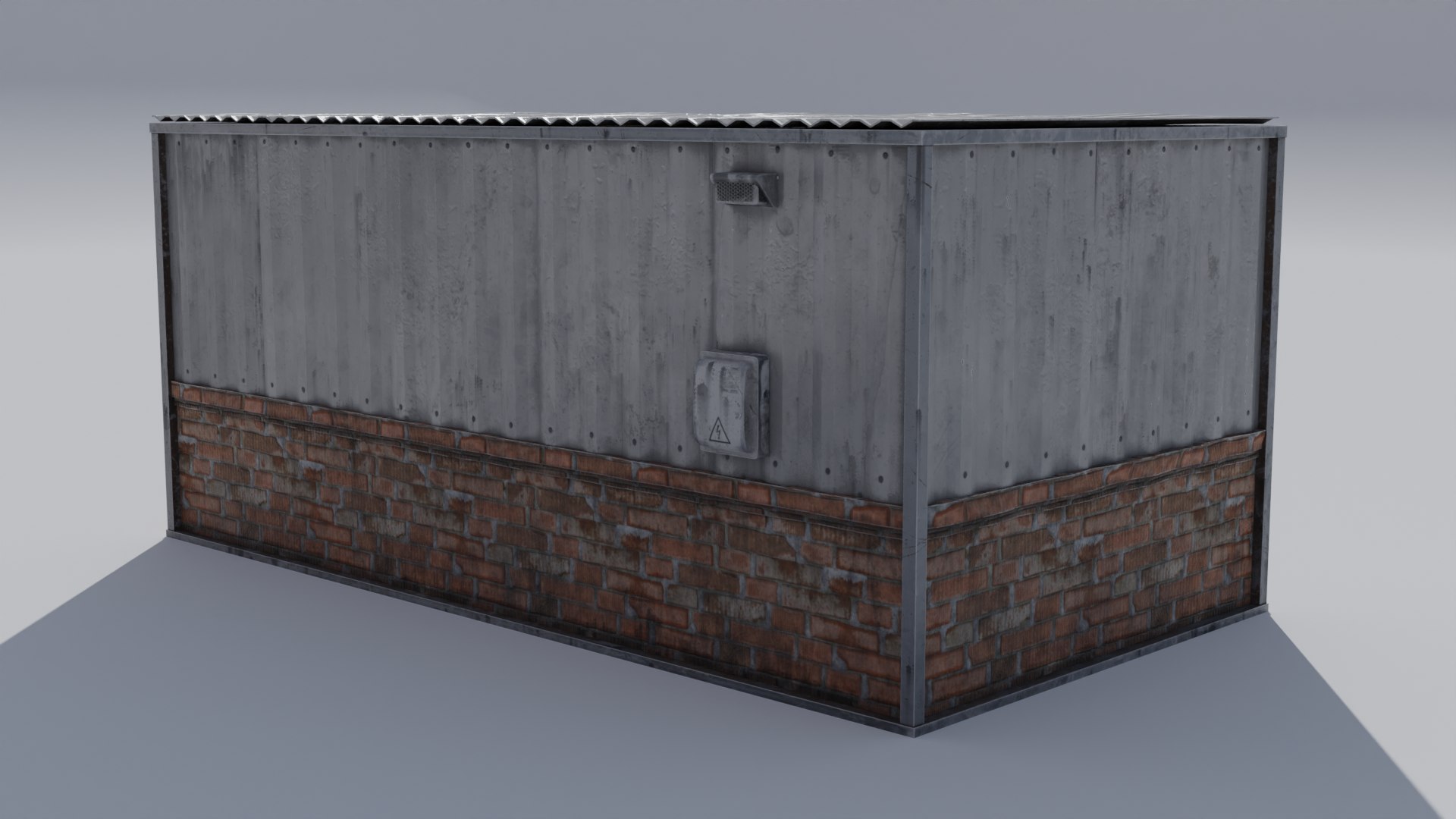 Small Utility Building Set 4K And 2K Model - TurboSquid 1974250