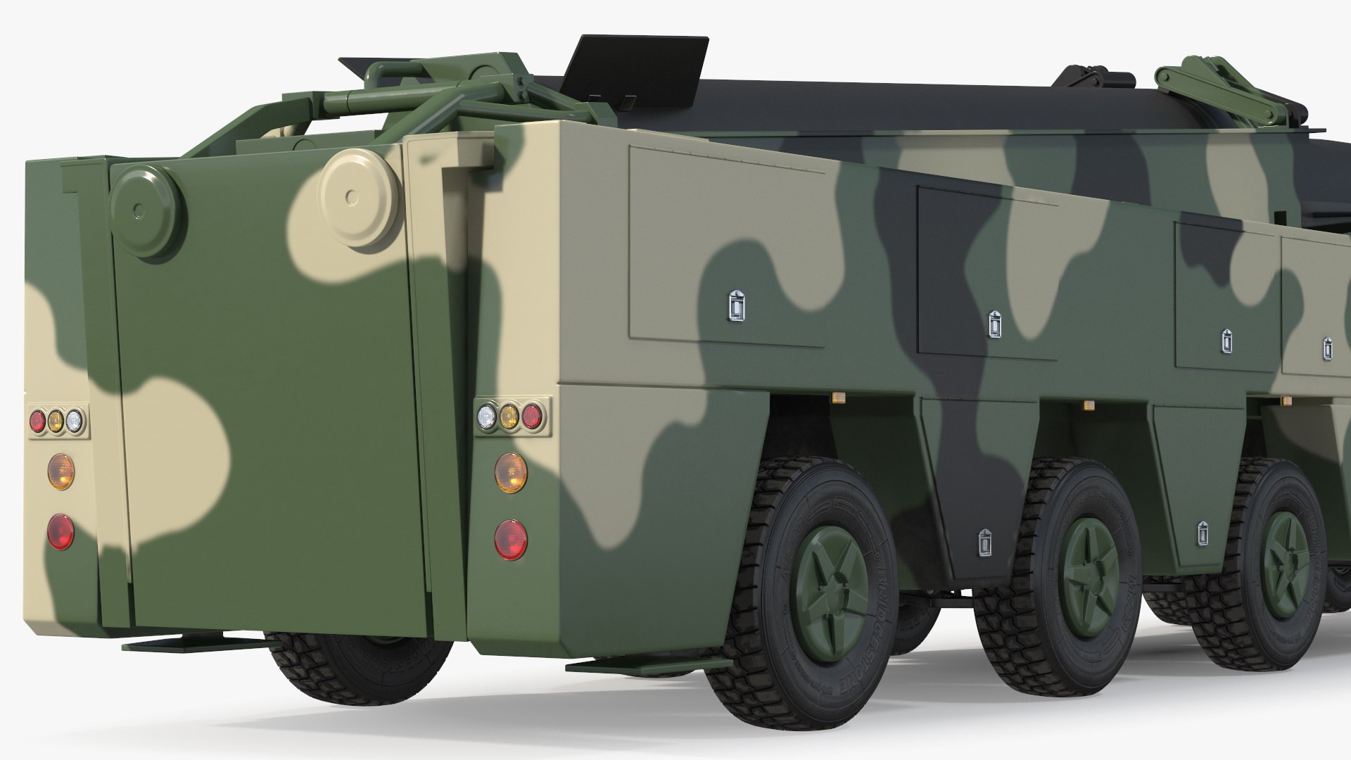 DF-17 Missile On Road Mobile Vehicle 3D Model - TurboSquid 2098036