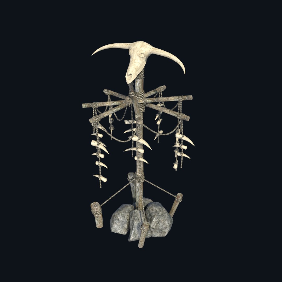 3D ORC TOTEM BANNER SIGN FORT CAMP ORCISH BARRICADE COLLECTION ...