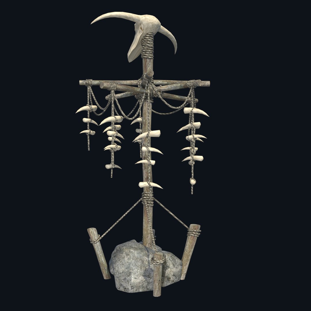 3D ORC TOTEM BANNER SIGN FORT CAMP ORCISH BARRICADE COLLECTION ...