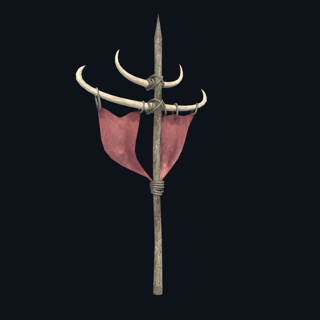 3D ORC TOTEM BANNER SIGN FORT CAMP ORCISH BARRICADE COLLECTION ...