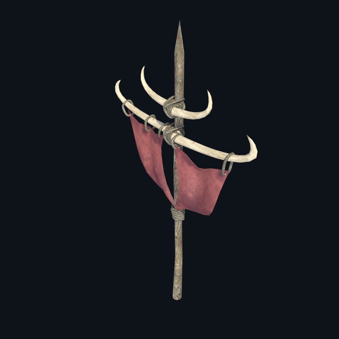 3D ORC TOTEM BANNER SIGN FORT CAMP ORCISH BARRICADE COLLECTION ...