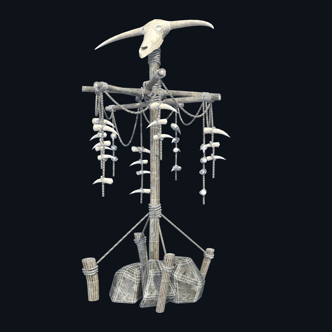 3D ORC TOTEM BANNER SIGN FORT CAMP ORCISH BARRICADE COLLECTION ...