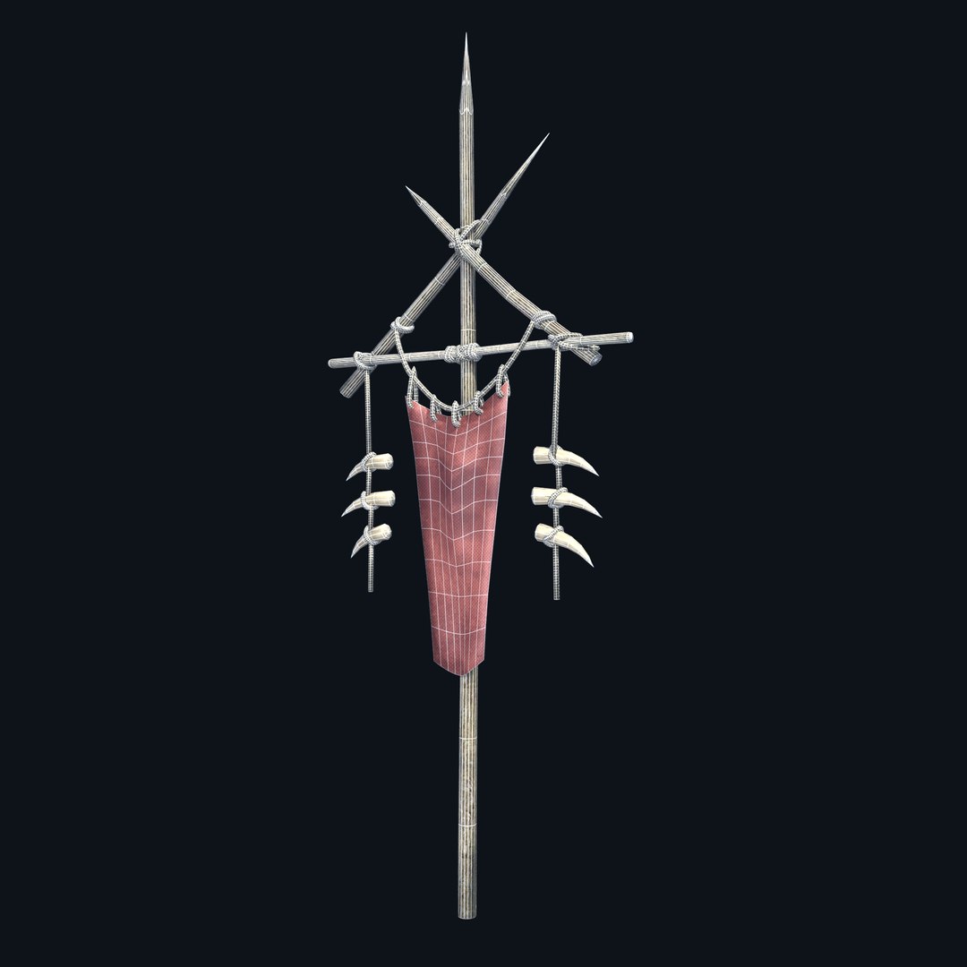 3D ORC TOTEM BANNER SIGN FORT CAMP ORCISH BARRICADE COLLECTION ...