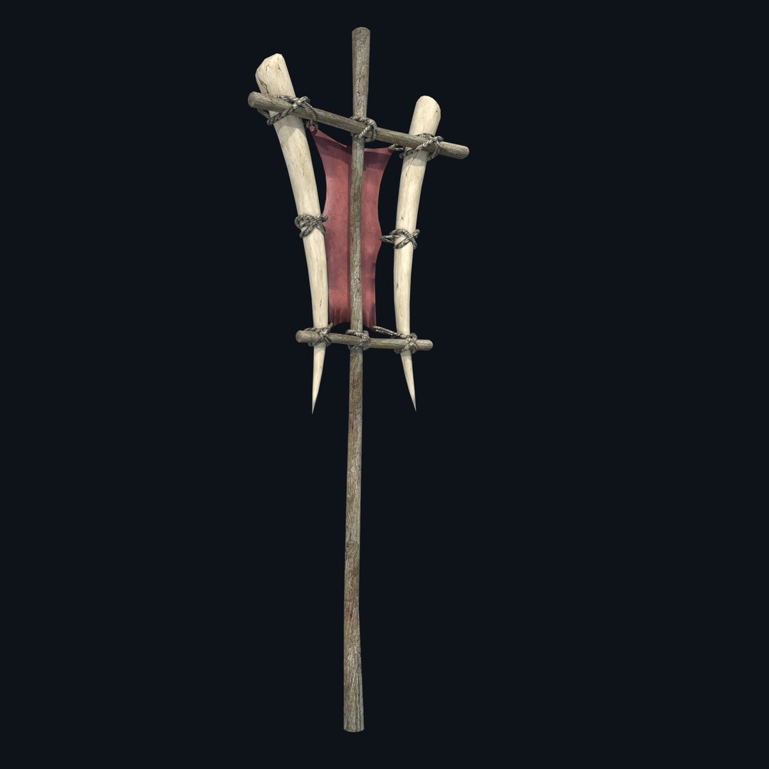 3D ORC TOTEM BANNER SIGN FORT CAMP ORCISH BARRICADE COLLECTION ...