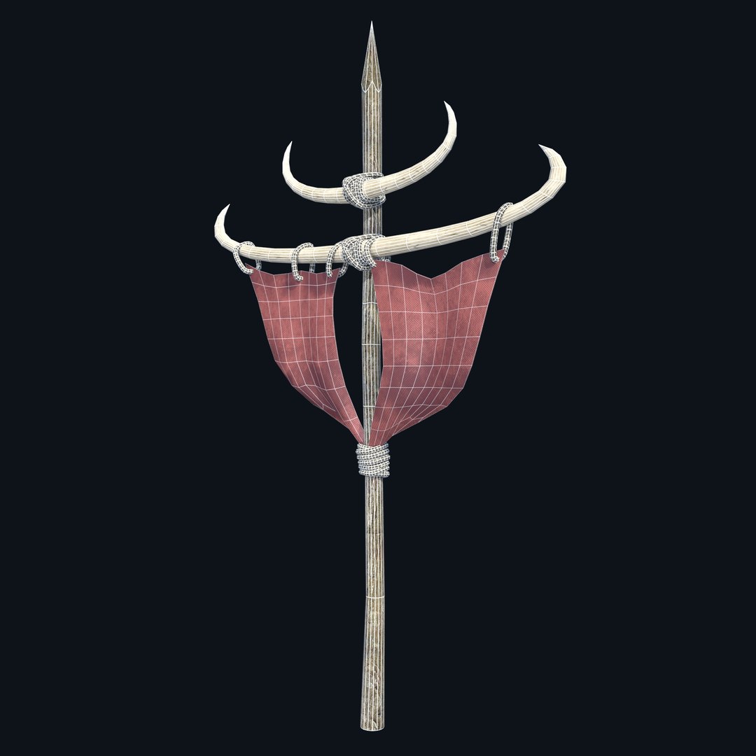 3D ORC TOTEM BANNER SIGN FORT CAMP ORCISH BARRICADE COLLECTION ...