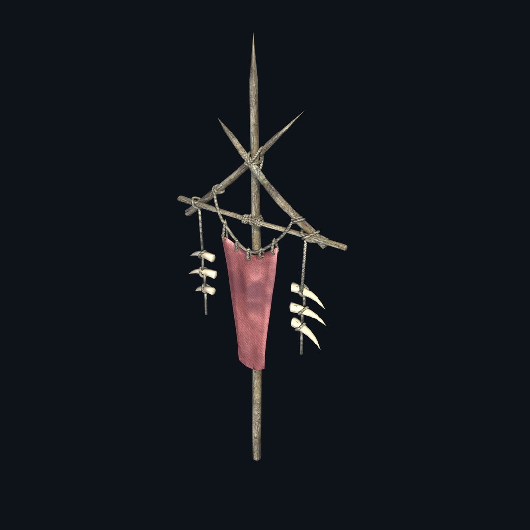 3D ORC TOTEM BANNER SIGN FORT CAMP ORCISH BARRICADE COLLECTION ...