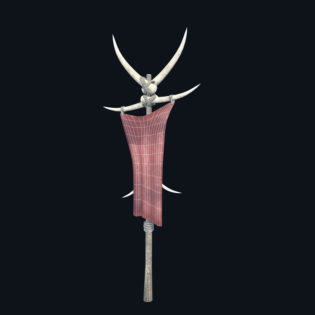 3D ORC TOTEM BANNER SIGN FORT CAMP ORCISH BARRICADE COLLECTION ...