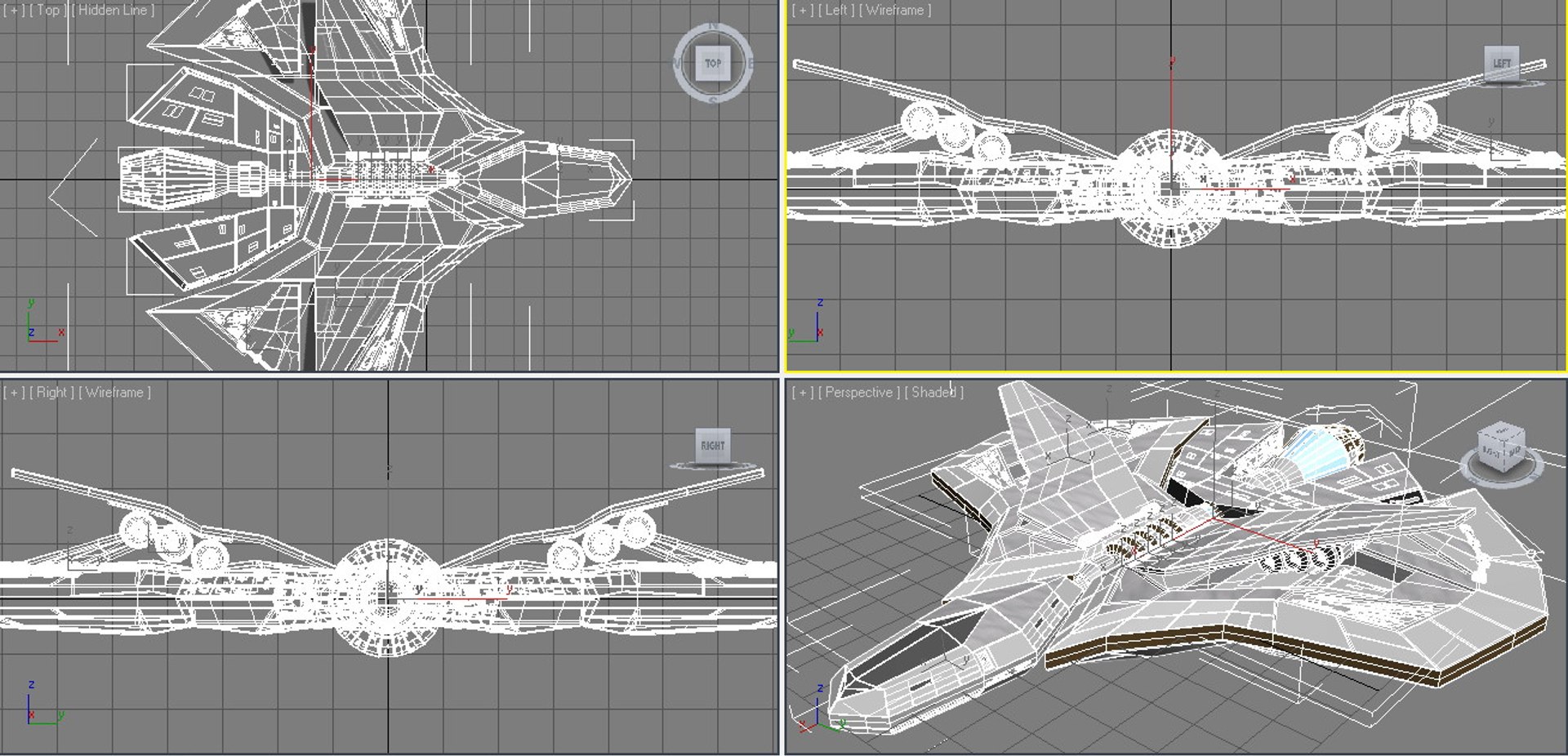 lancer spaceship 3d model