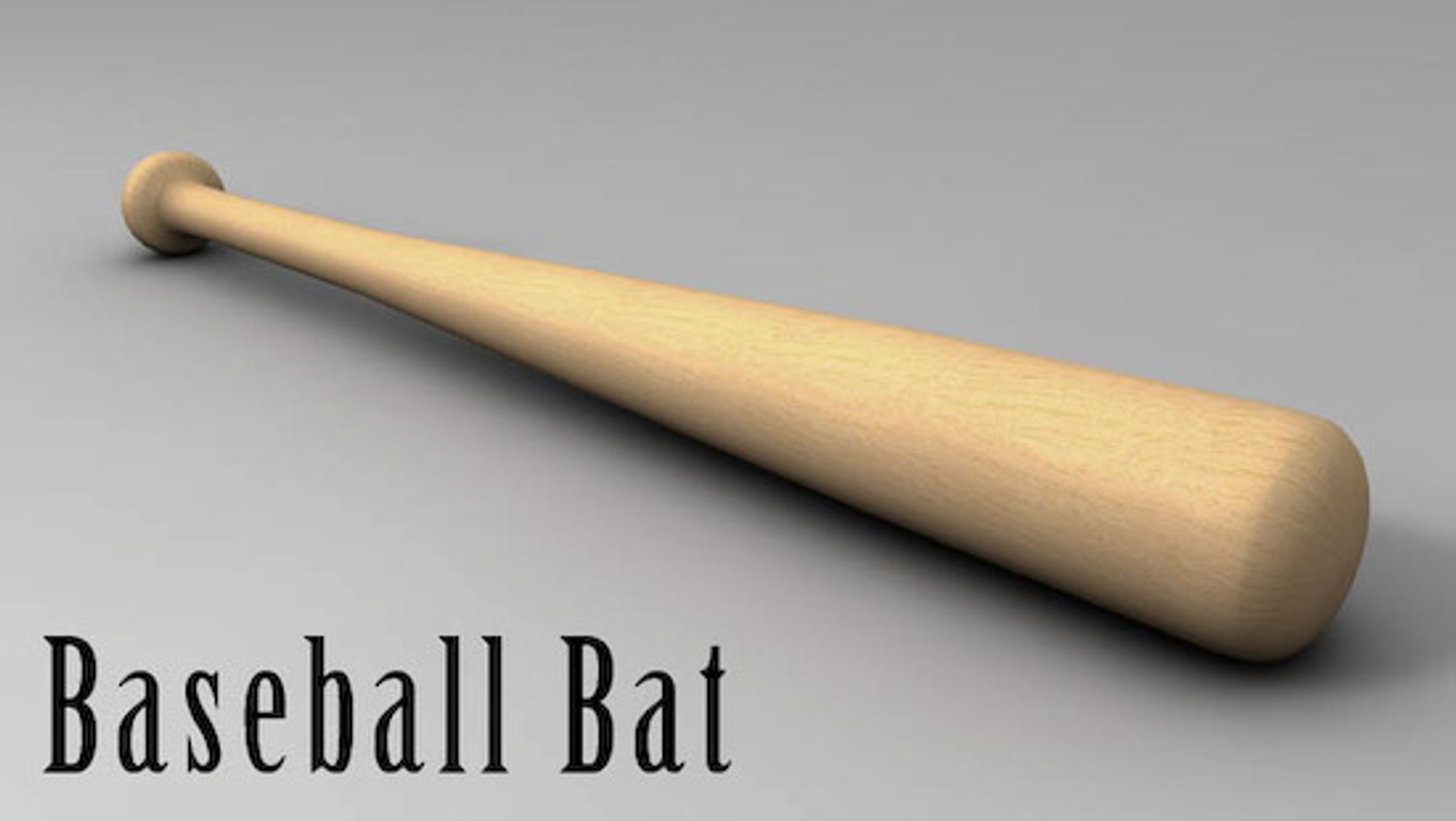 Baseball Bat Ball C4d