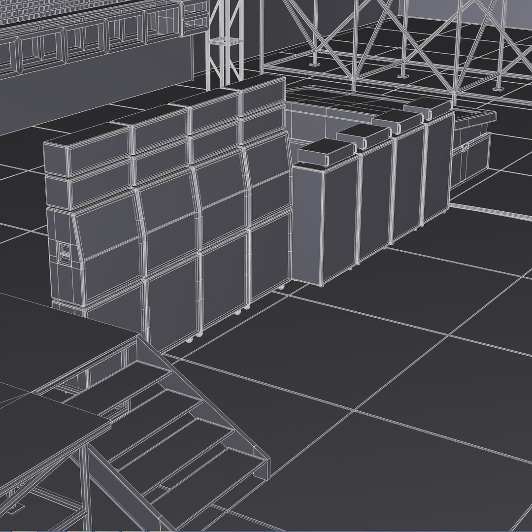 3d Model Mega Live Stage Set
