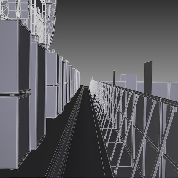 3d model mega live stage set