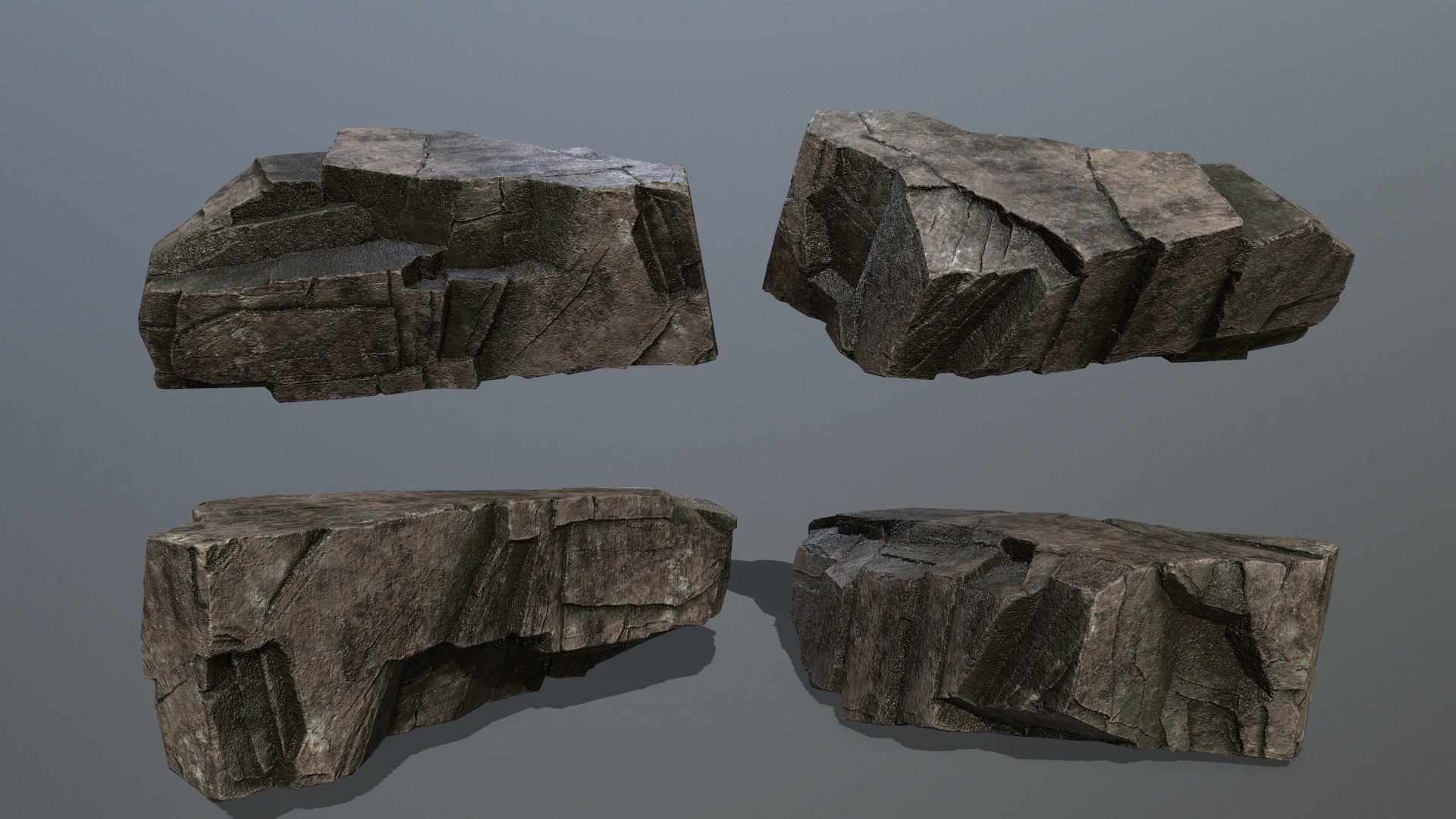 Stone rock 3D model - TurboSquid 1689432