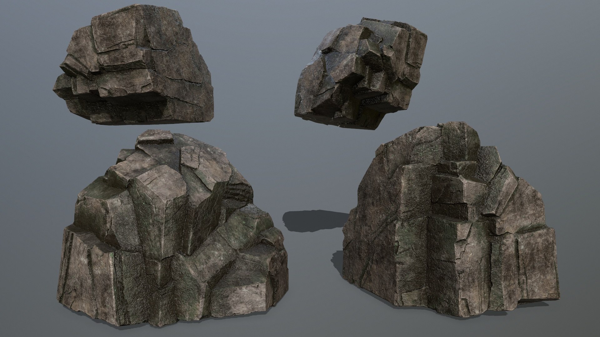 Stone rock 3D model - TurboSquid 1689432