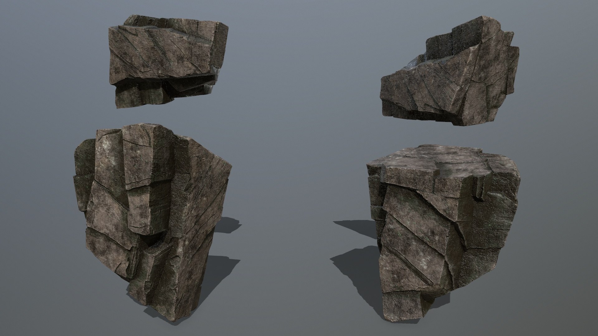 Stone rock 3D model - TurboSquid 1689432