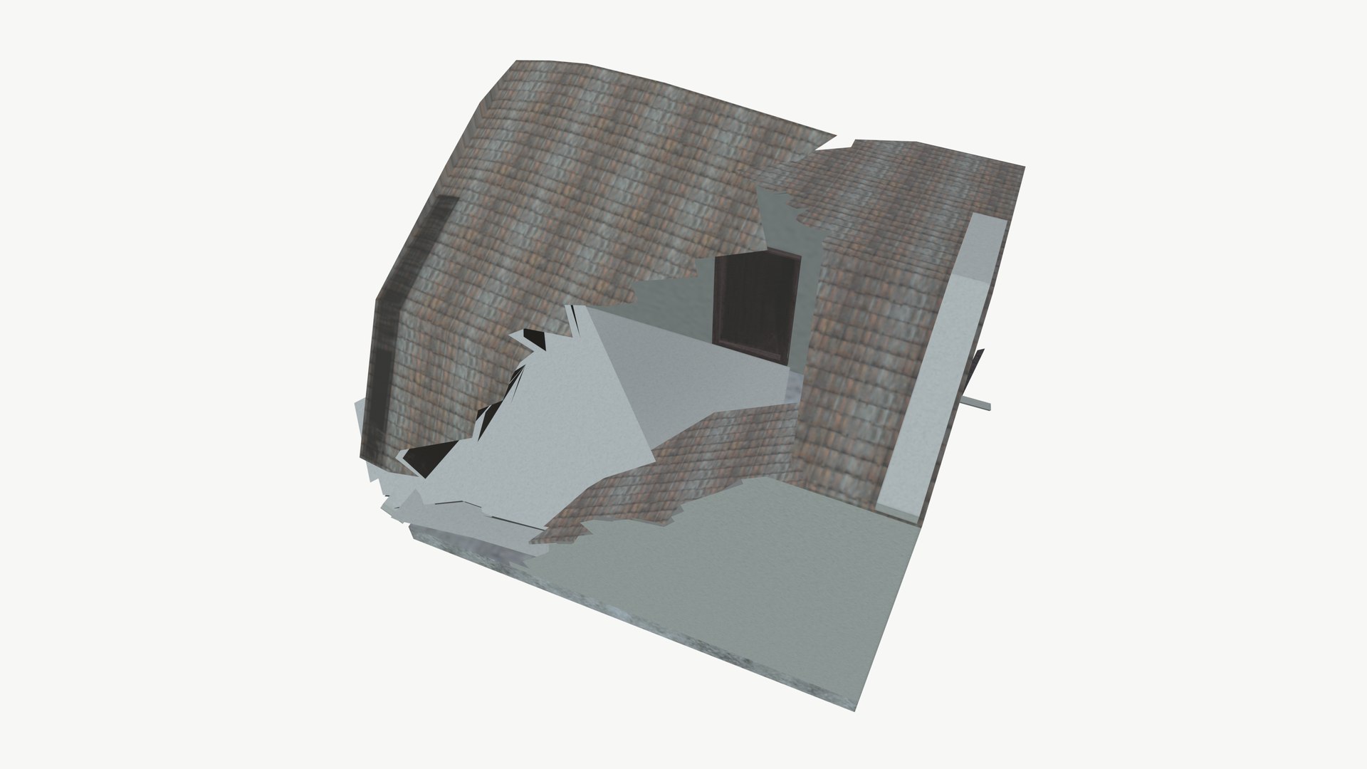 3D Broken House Model - TurboSquid 2275411