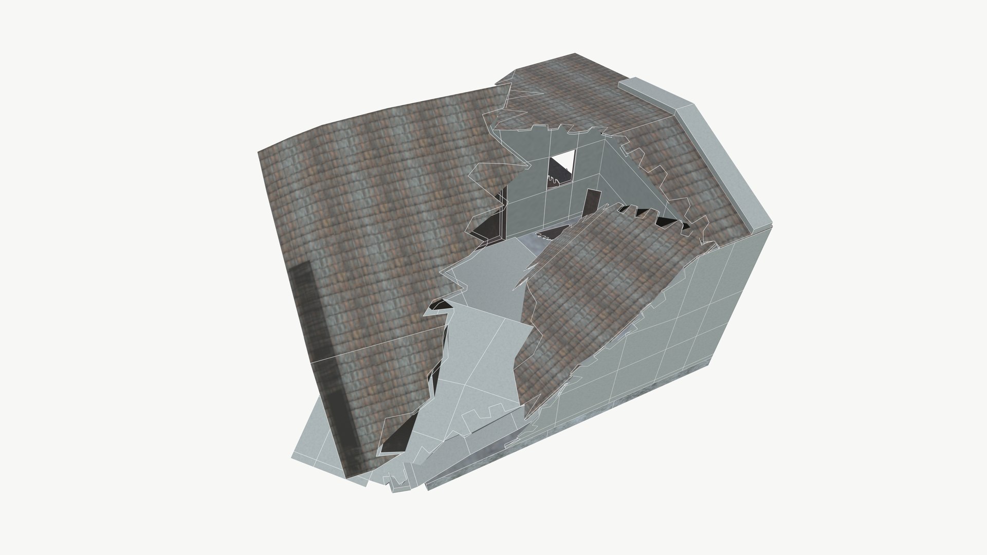 3D Broken House Model - TurboSquid 2275411