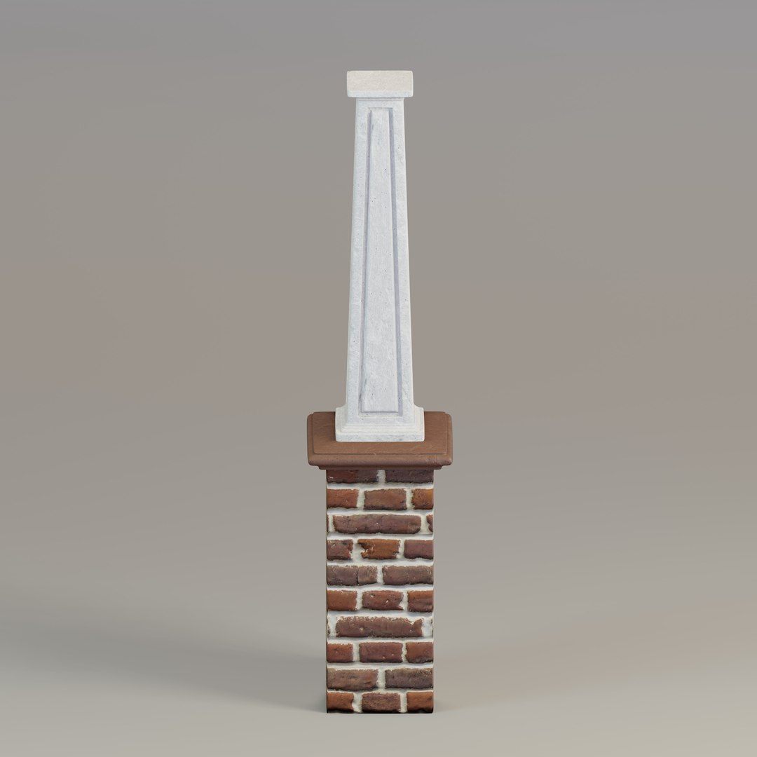3D Column Tapered Square Model - TurboSquid 1657597