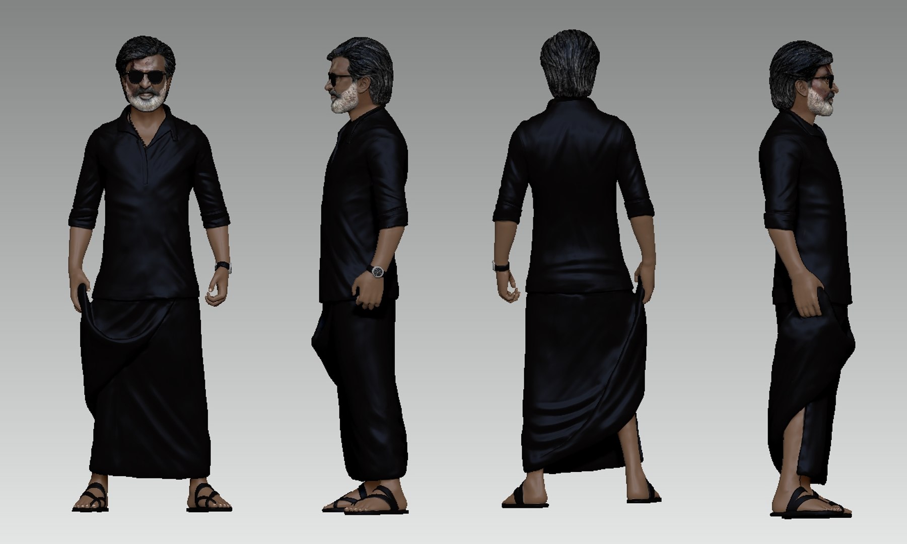 3D Superstar Rajnikant Model - TurboSquid 1345945