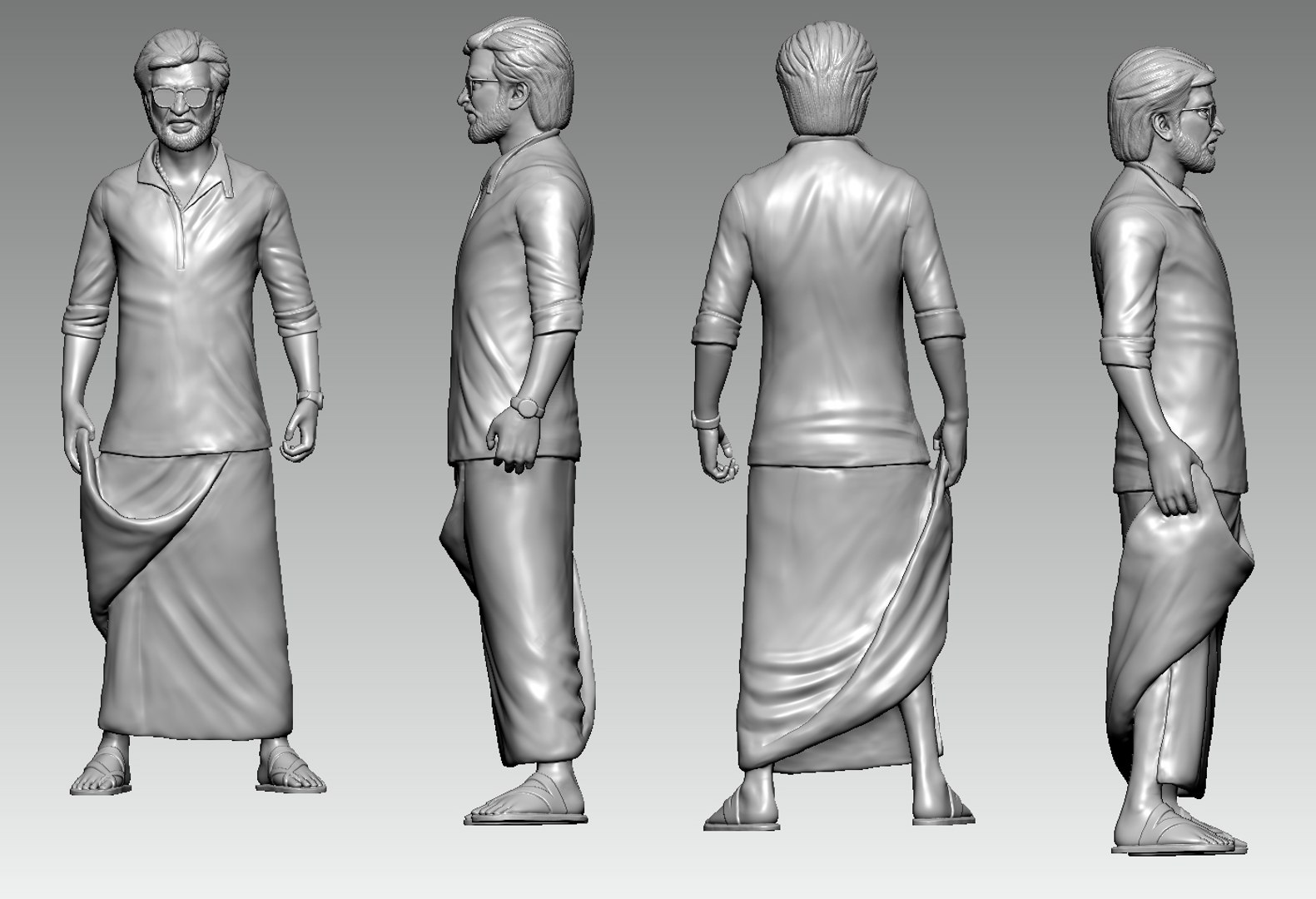 3D Superstar Rajnikant Model - TurboSquid 1345945