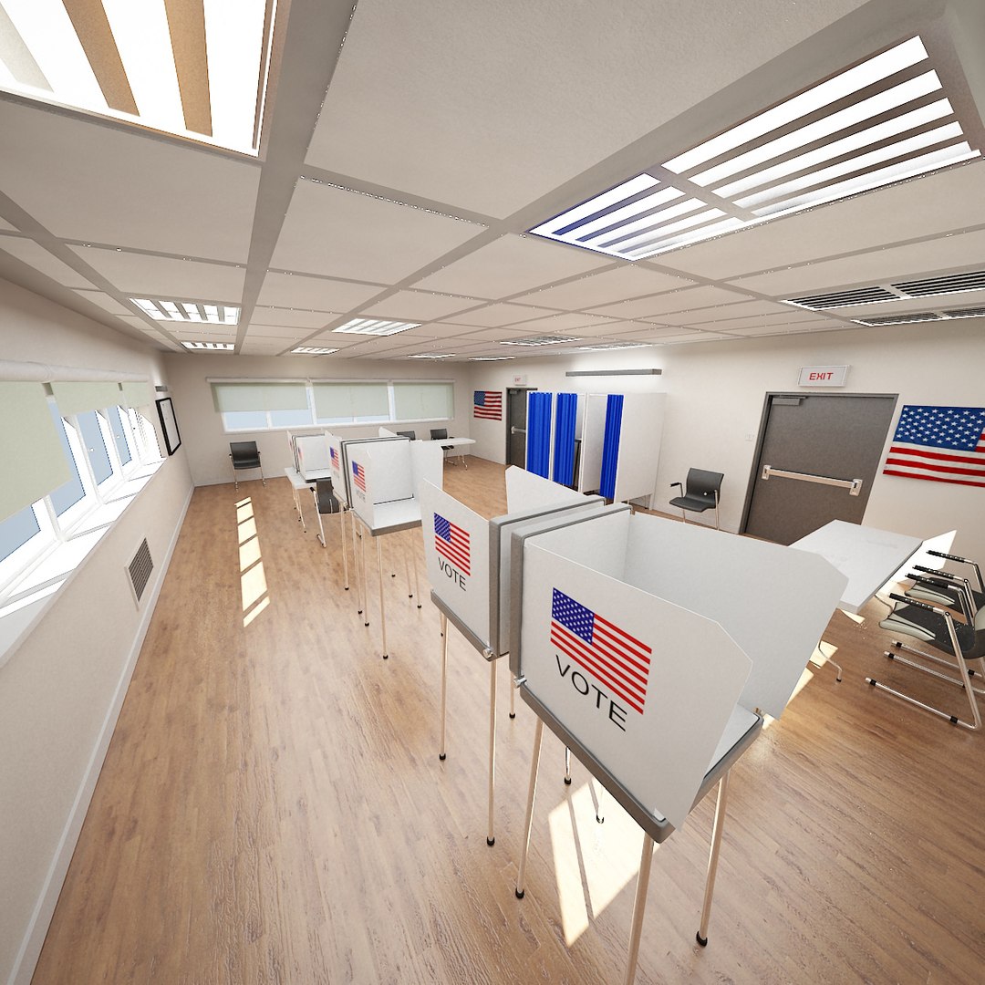 polling station scene 3ds