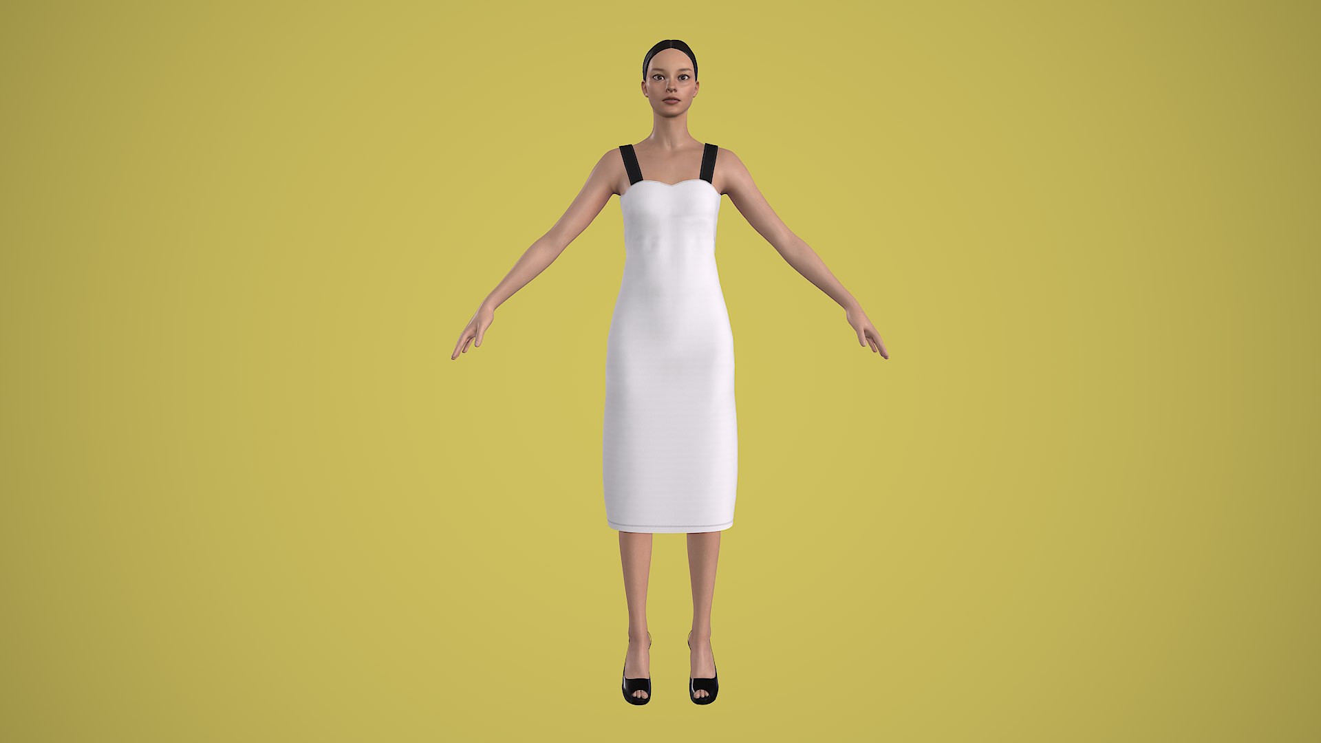 3D model outfit set with Blue Mexican skull pattern 2 pieces ...