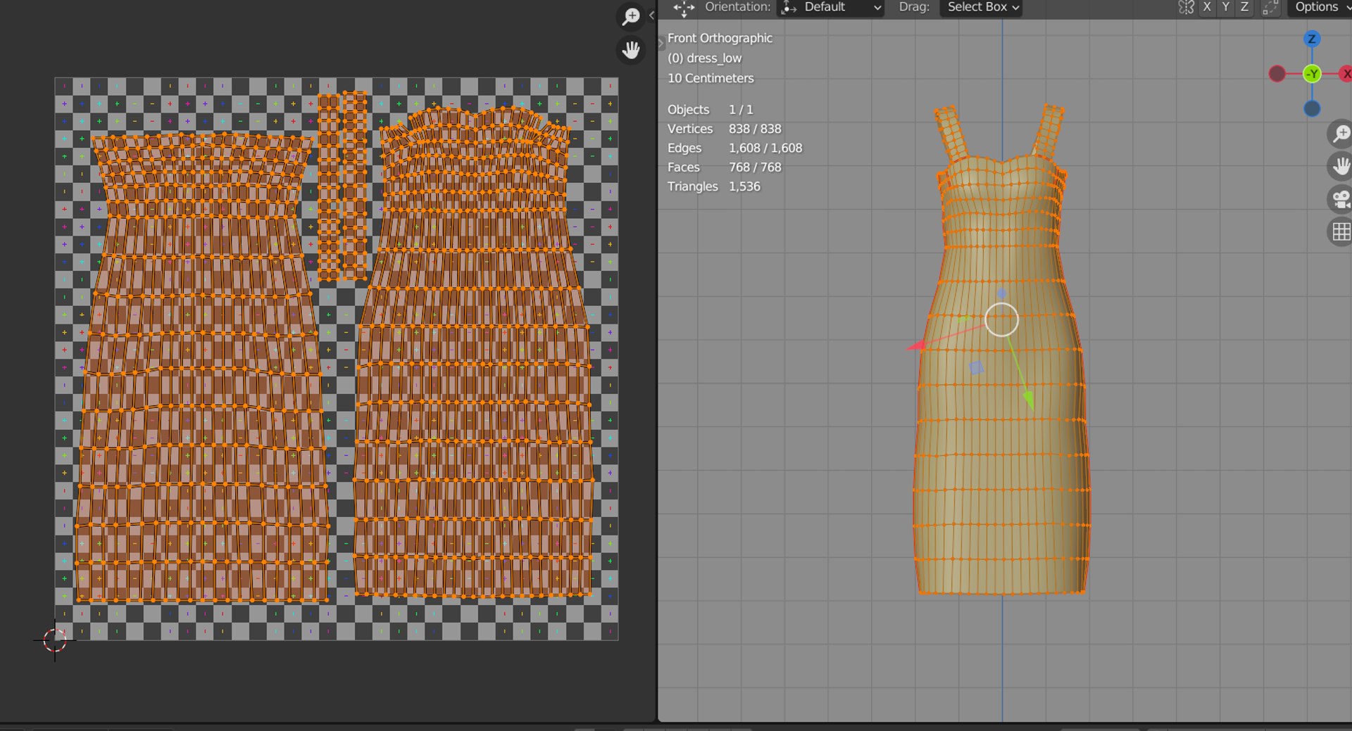 3D model outfit set with Blue Mexican skull pattern 2 pieces ...