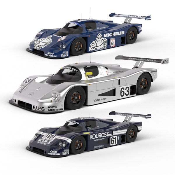 modelo 3d Pack Mercedes-Benz Sauber C9 1987 HQ interior - TurboSquid ...