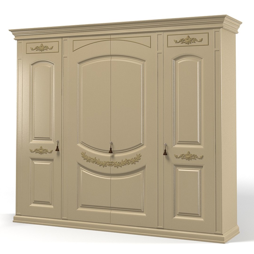 classic wardrobe 3d model