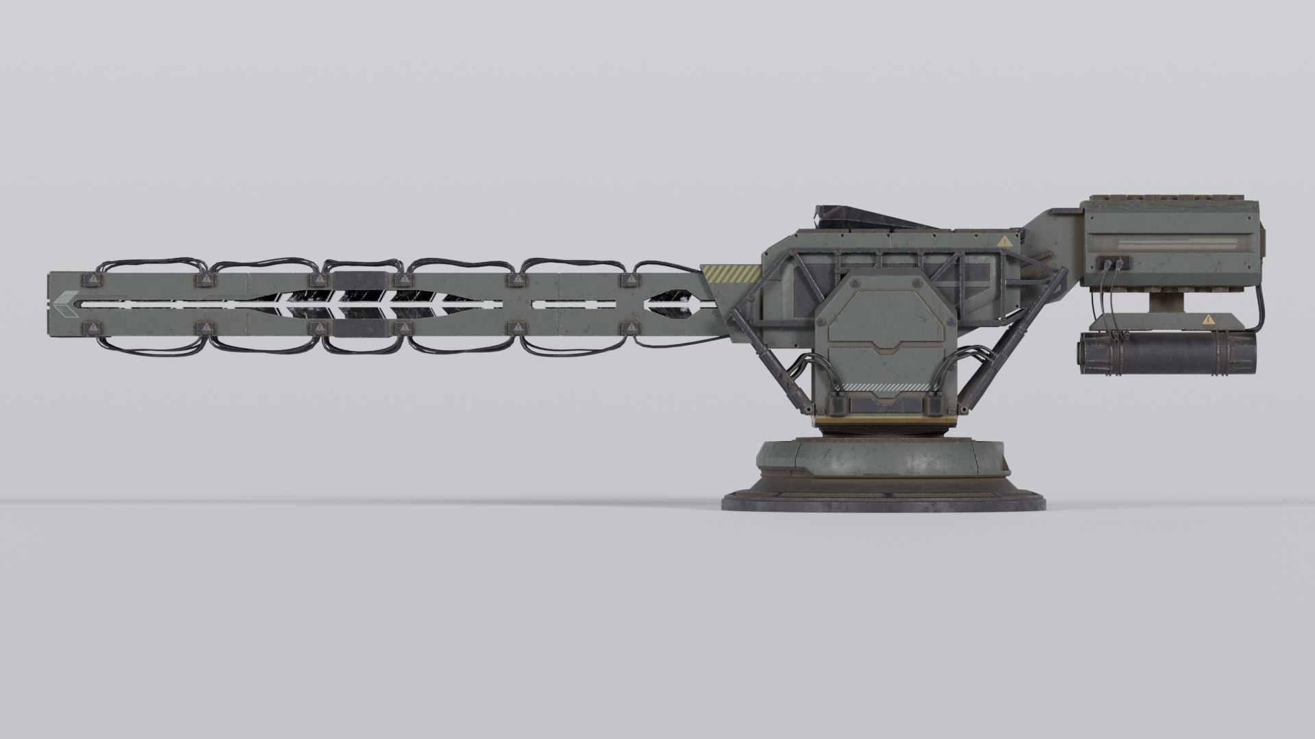 Turret Railgun 3D - TurboSquid 2344757