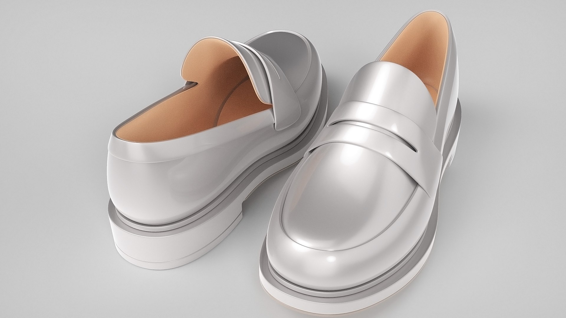 3D model Beautiful Classic Anime School Girl Loafer Shoes - TurboSquid ...