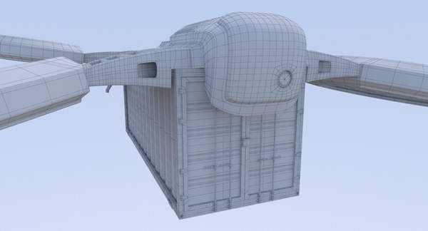 3d heavy cargo quadrocopter drone