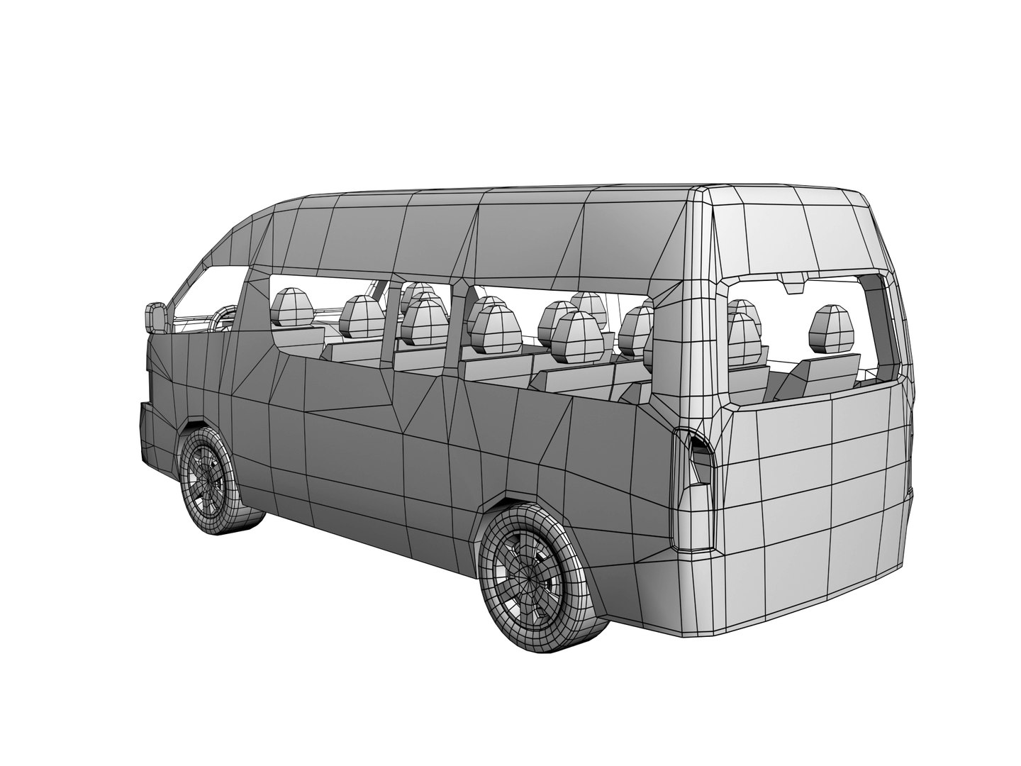 Toyota Hiace Super Long 3D - TurboSquid 1681753