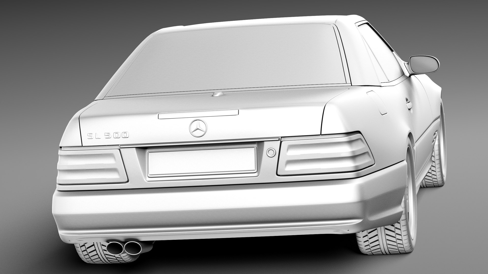 3d Mercedes Benz Sl500 Sl