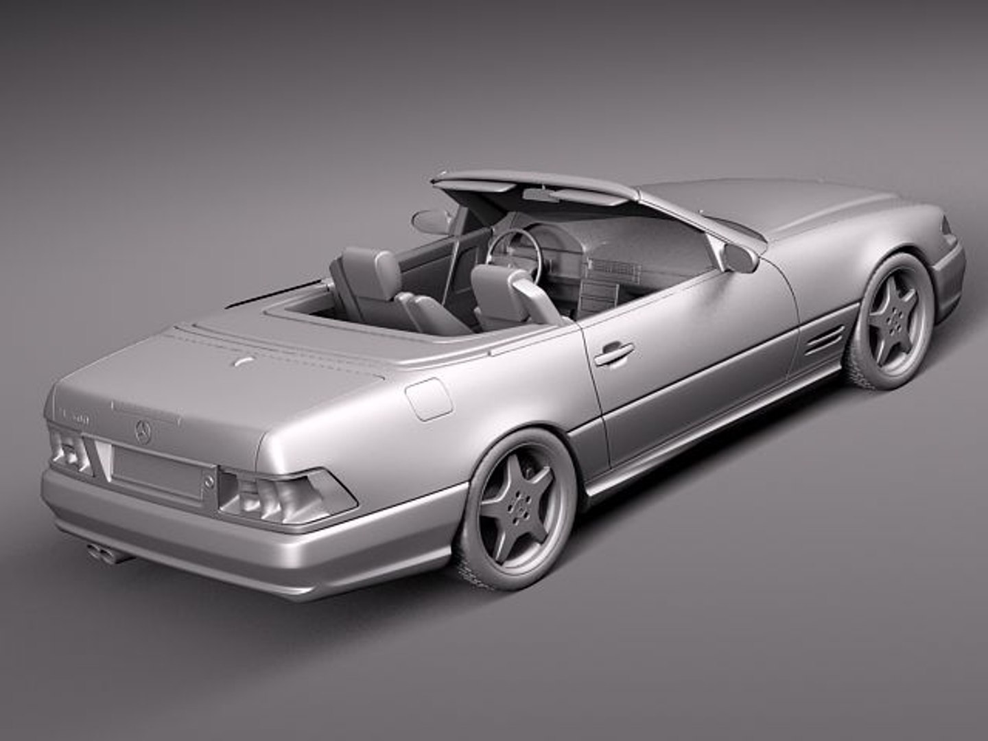 3d mercedes benz sl500 sl